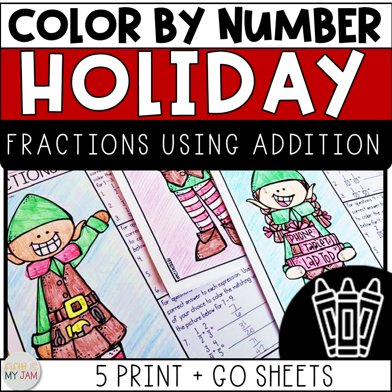 Understanding Fractions Color By Number 5th Grade Math Worksheets ...